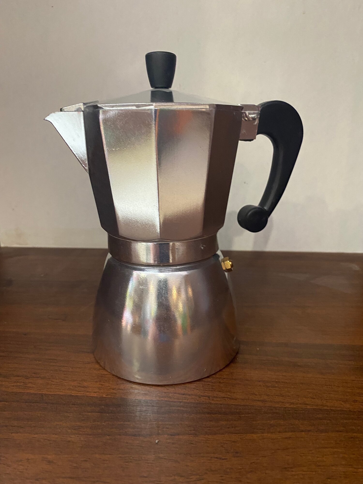 Гейзерная кофеварка Morosina на 6 чашки, (300 мл.) Алюминевая