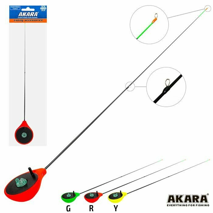 Удочка зимняя Akara (1,0-3,6г) Red, RBS-R