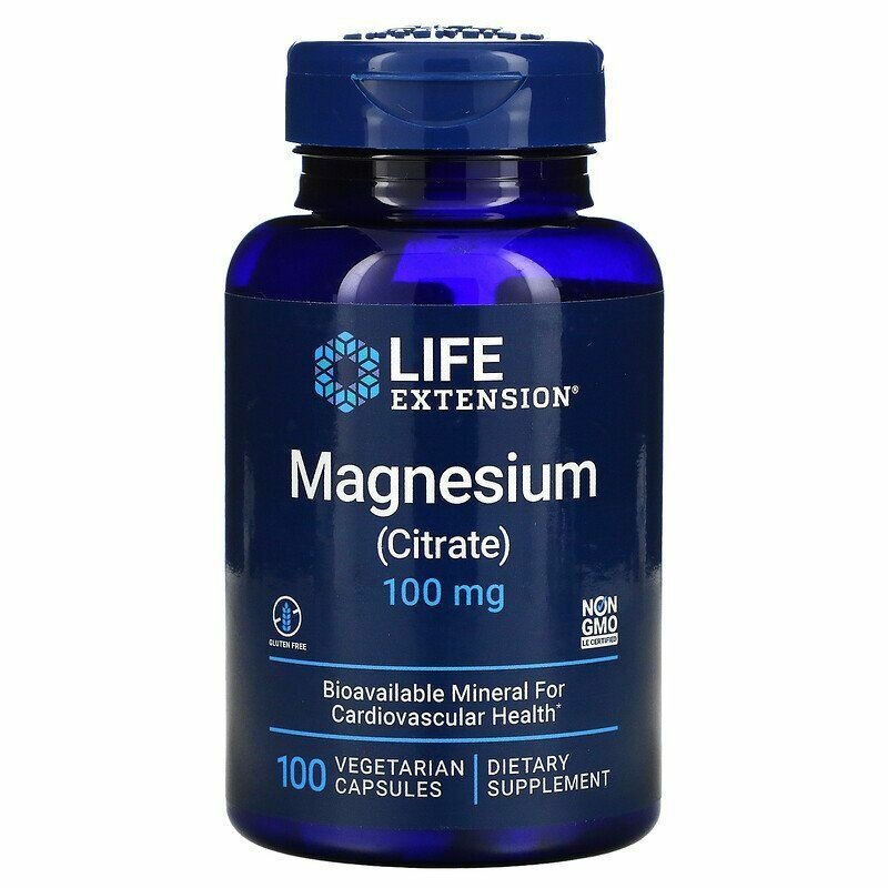 Life Extension Magnesium Citrate (Магний цитрат), 100 мг, 100 капсул