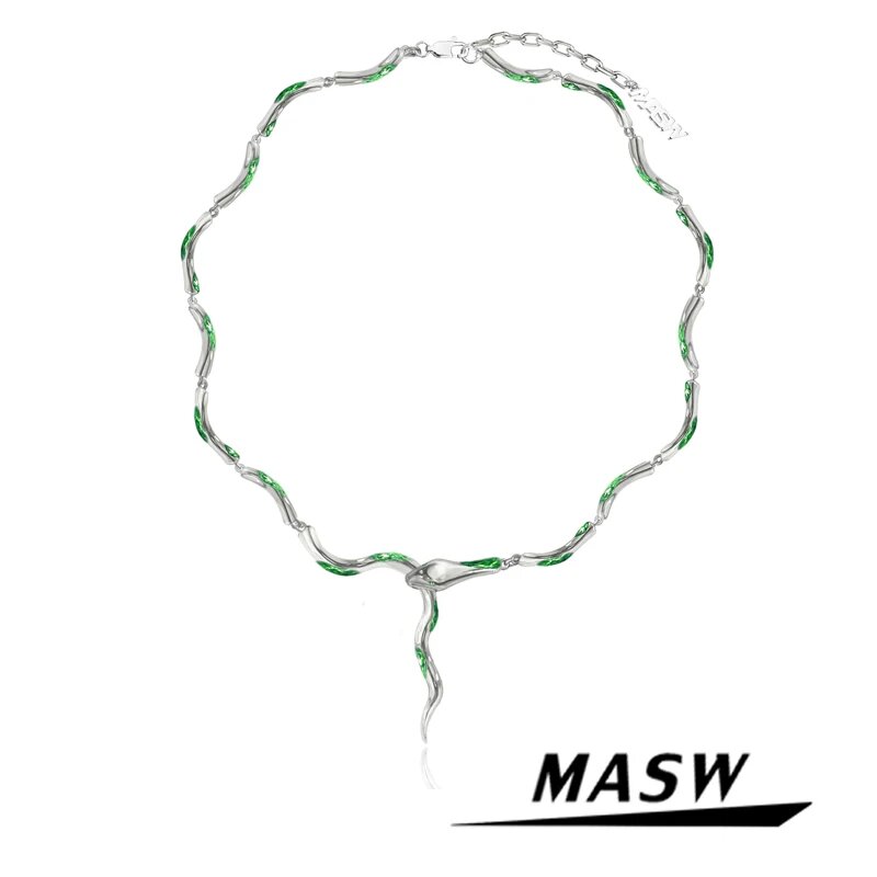 Колье MASW, изумрудный — фото 1