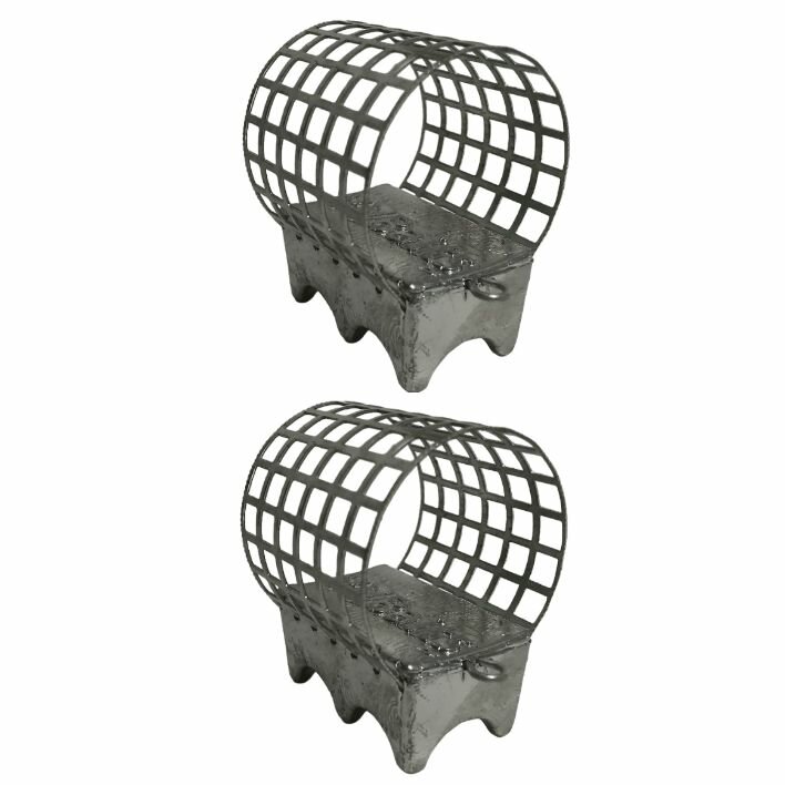 2 шт. / Кормушка фидерная 140 гр. с грунтозацепом для реки с умеренным или сильным течением