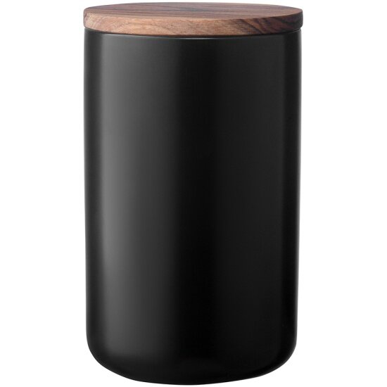 Банка для хранения Smart Solutions керамическая 750 мл, черная (KK-CR750B)