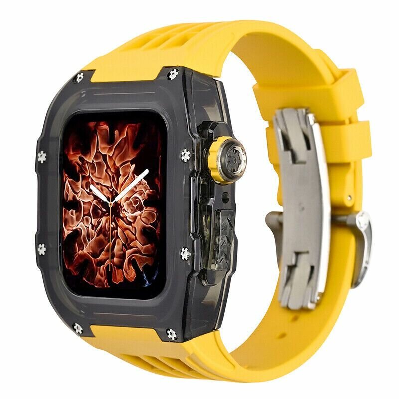 Ремешок для Apple Watch 44 / 45 mm в стиле Richard Mille Yellow BT