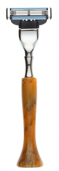 IL CEPPO R-BOB-RGM Станок для бритья il ceppo, mach3, каучуковая смола, рукоять - желтый цвет, имитация мрамора