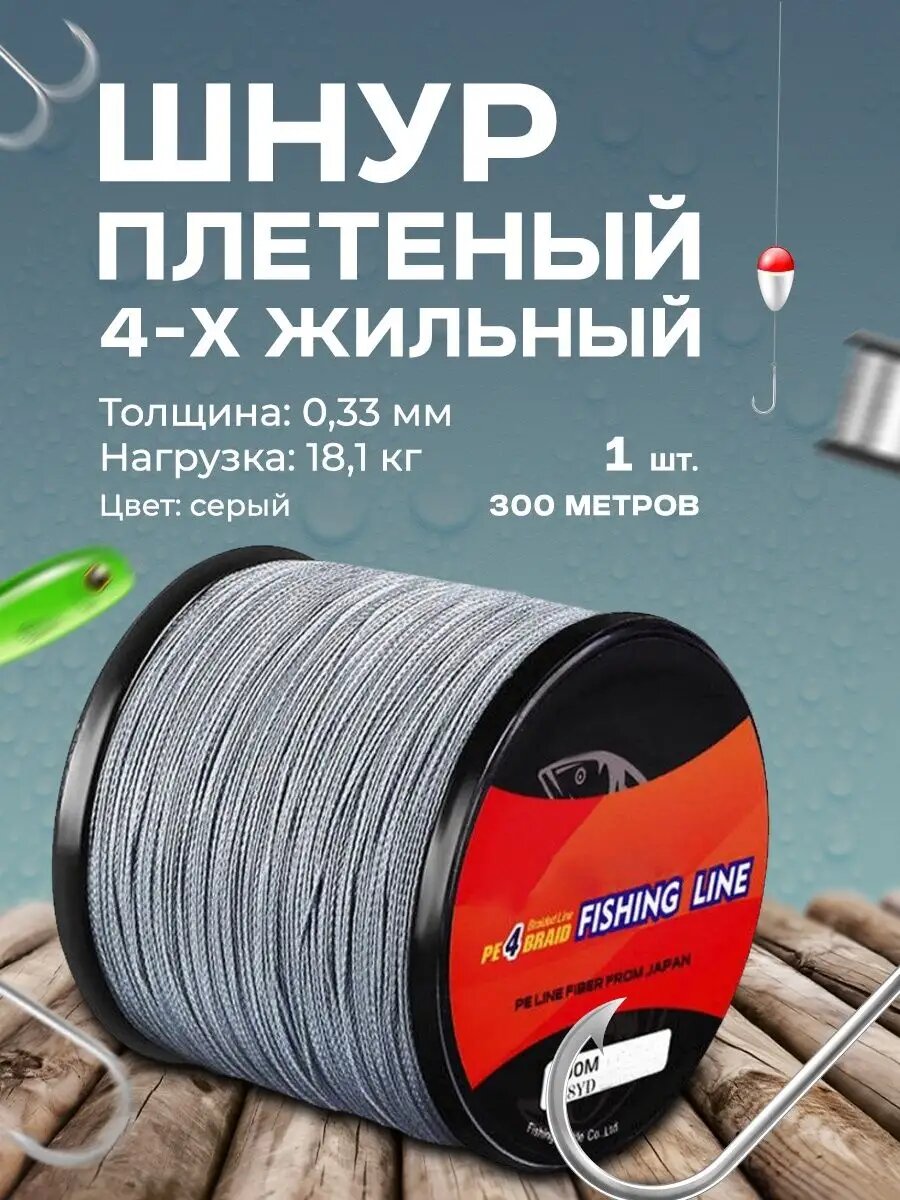 Рыболовная леска (плетенка) 300 метров