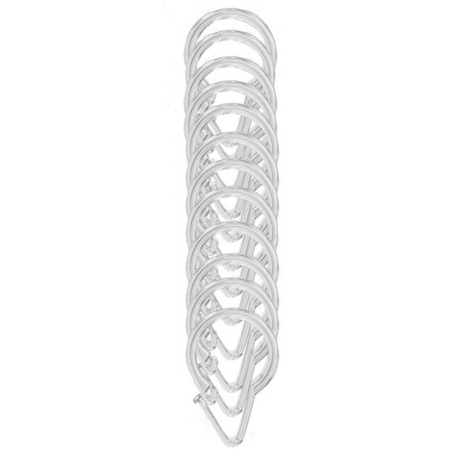 TATKRAFT Olympic кольца для занавесок 12 шт из пластика прозрачные для ванной