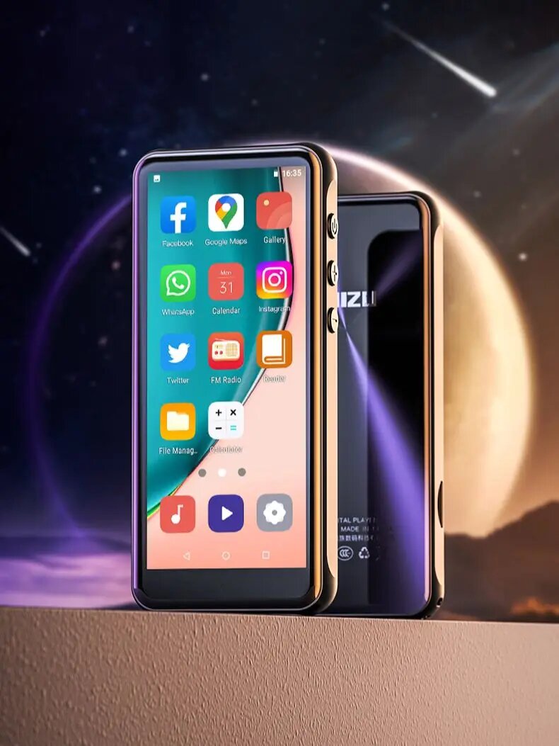 RUIZU Z80 MP3-плеер 16ГБ 16 ГБ, Black-16GB