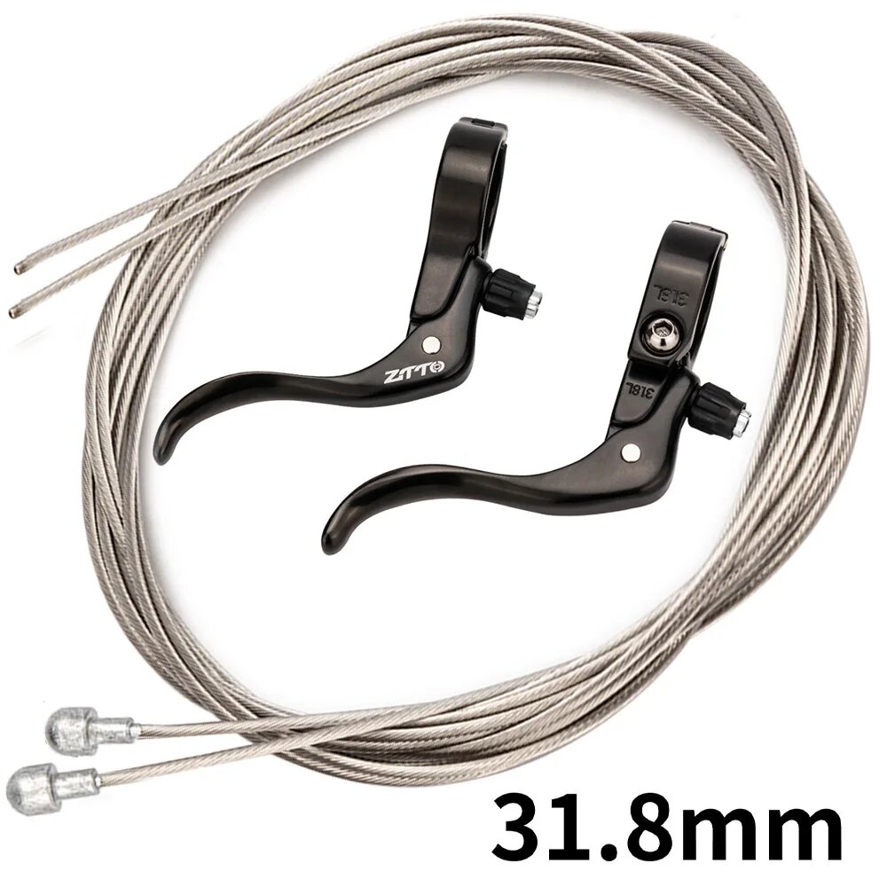 Запчасти для велосипеда ZTTO, тормозные рычаги для дорожного велосипеда 22,2 31,8, фиксированная шестерня, запасные части тормоза 31,8 мм, Тормозная ручка 22,2 мм, 1 пара