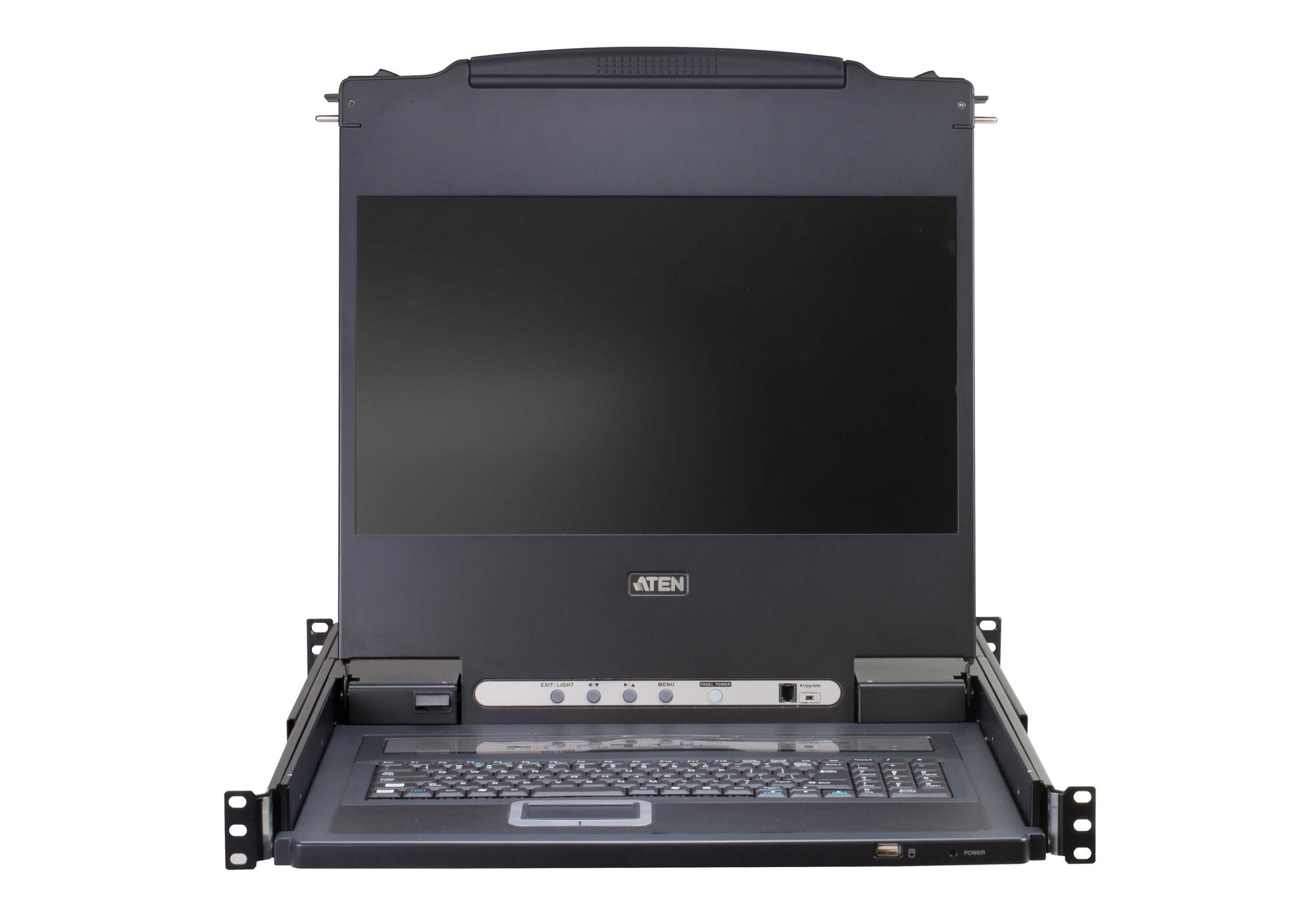 Консоль KVM Aten CL5708M-ATA-RG 1U 8-портовый с OSD + клавиатура с тач-падом + 17 ' LCD монитор+4 PS/2, 1,8 м