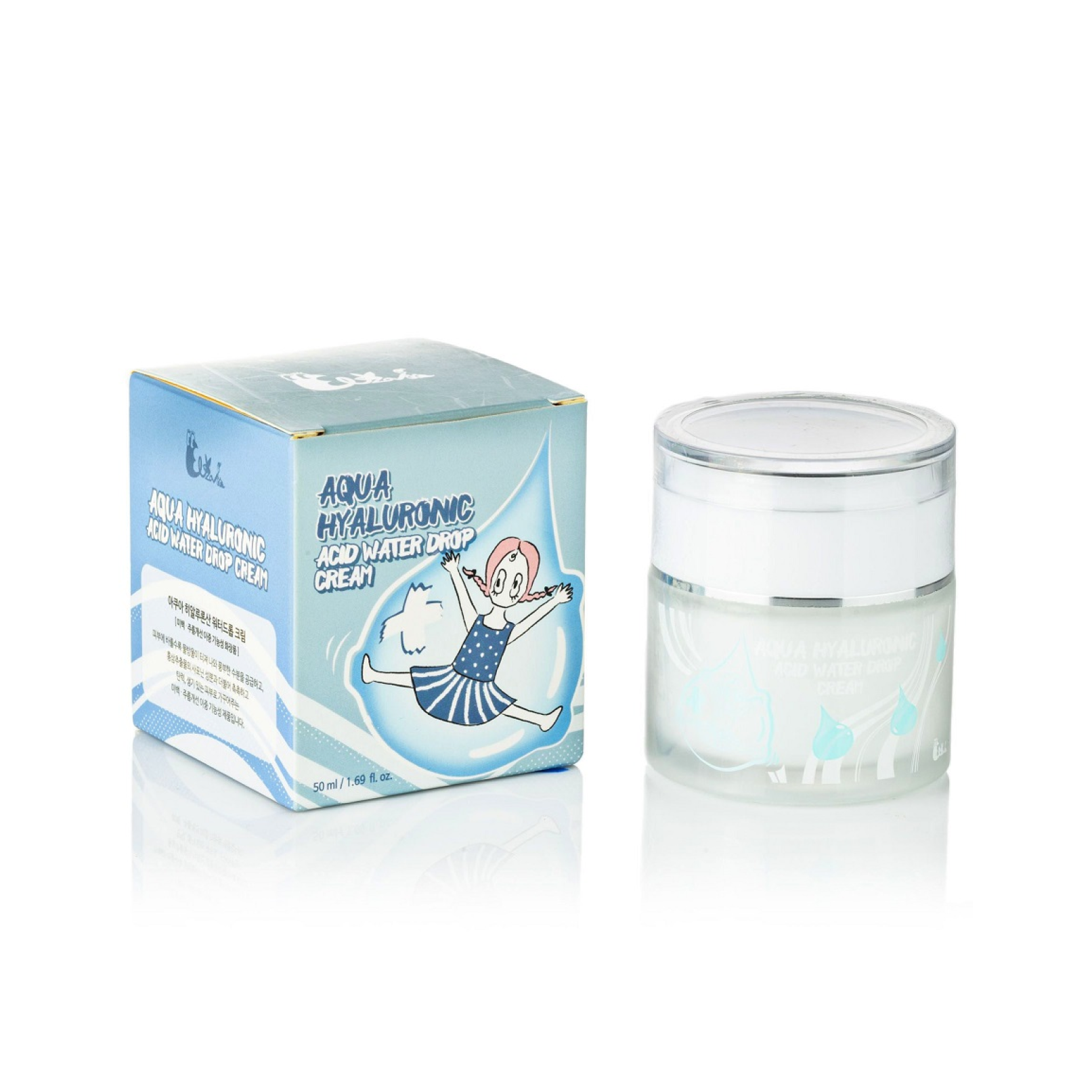 Увлажняющий гиалуроновый крем Elizavecca Aqua Hyaluronic Acid Water Drop Cream