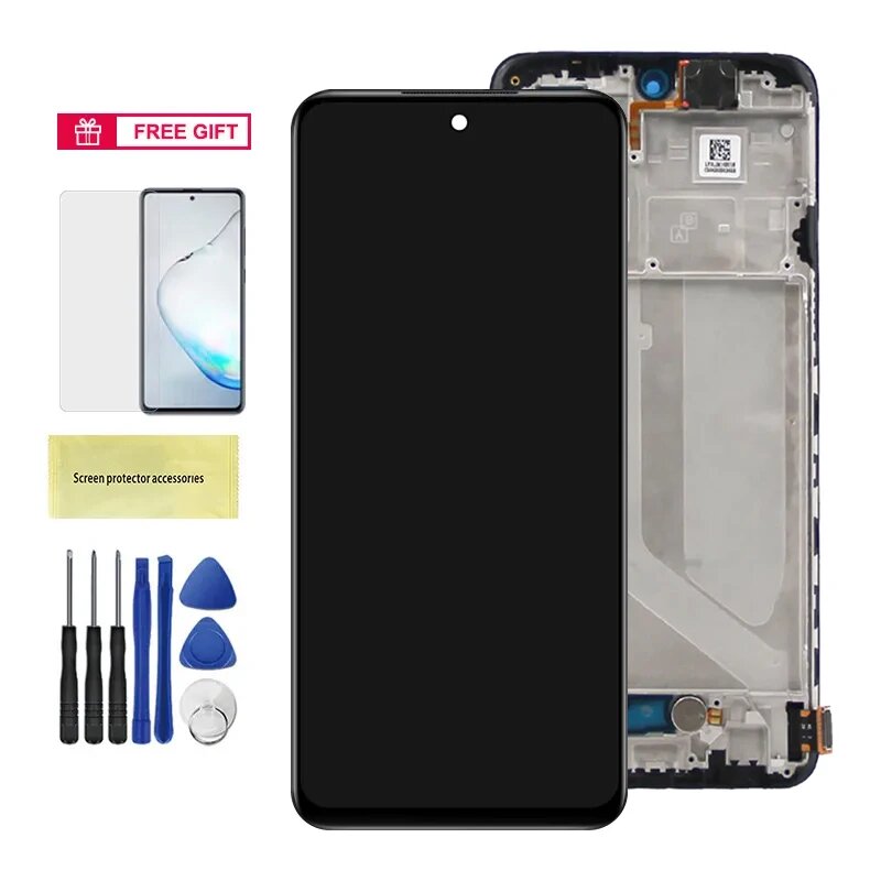 Супер AMOLED-экран для Xiaomi Redmi Note 10 M2101K7AI, ЖК-дисплей с сенсорным экраном и дигитайзером для Redmi Note 10S Note 10S AMOLED With Frame