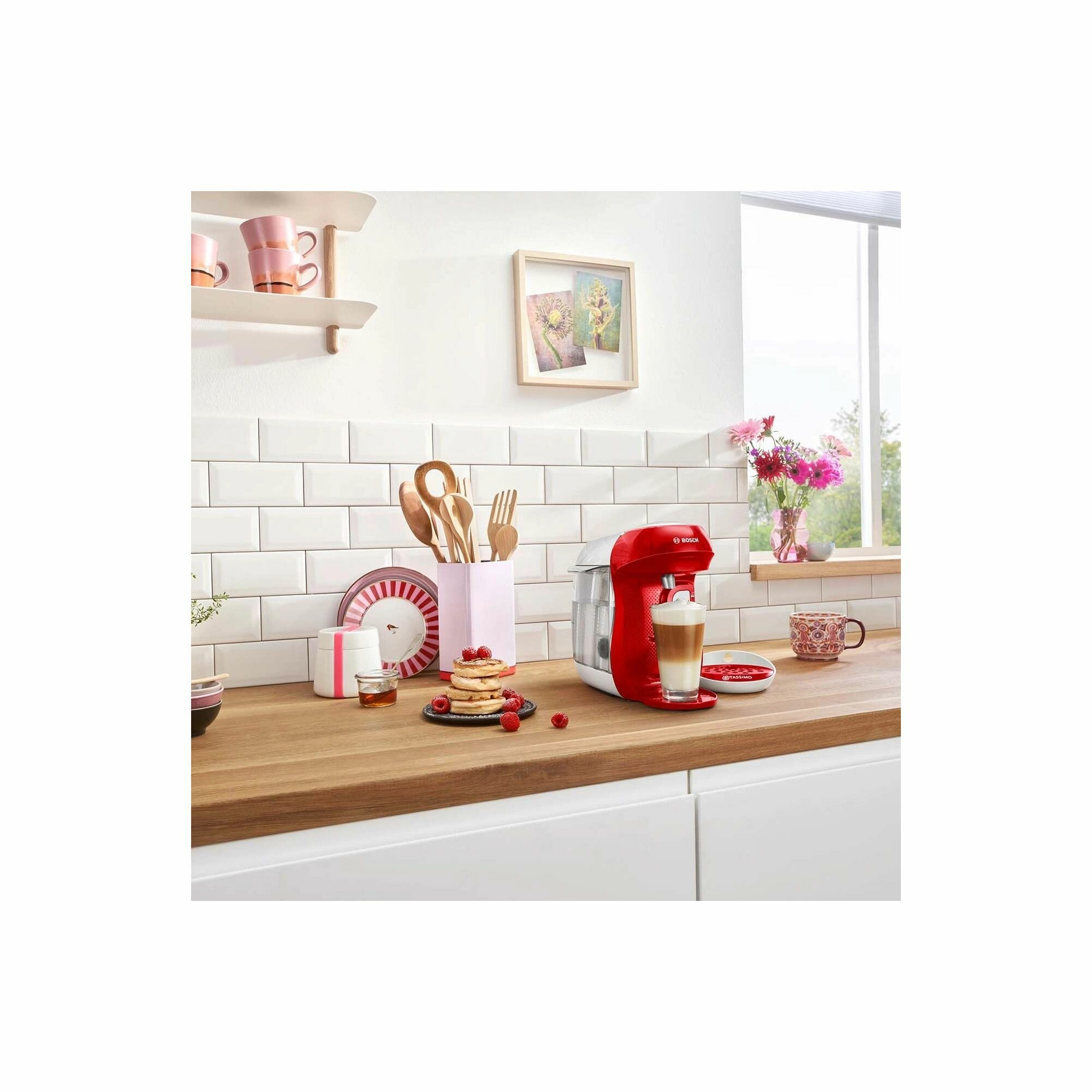 Кофемашина TAS1006 1400Вт красный