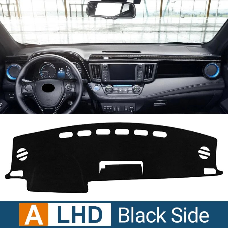 Коврик на приборную панель Toyota RAV4 XA40 2013-2018, A Black Side LHD