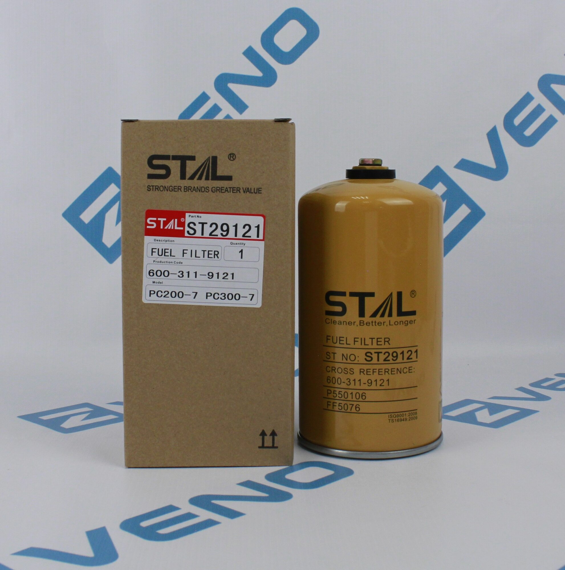 Фильтр топливный STAL ST29121 KOMATSU CASE CATERPILLAR CUMMINS, FIAT-HITACHI HYUNDAI DOOSAN, ISUZU MITSUBISHI
