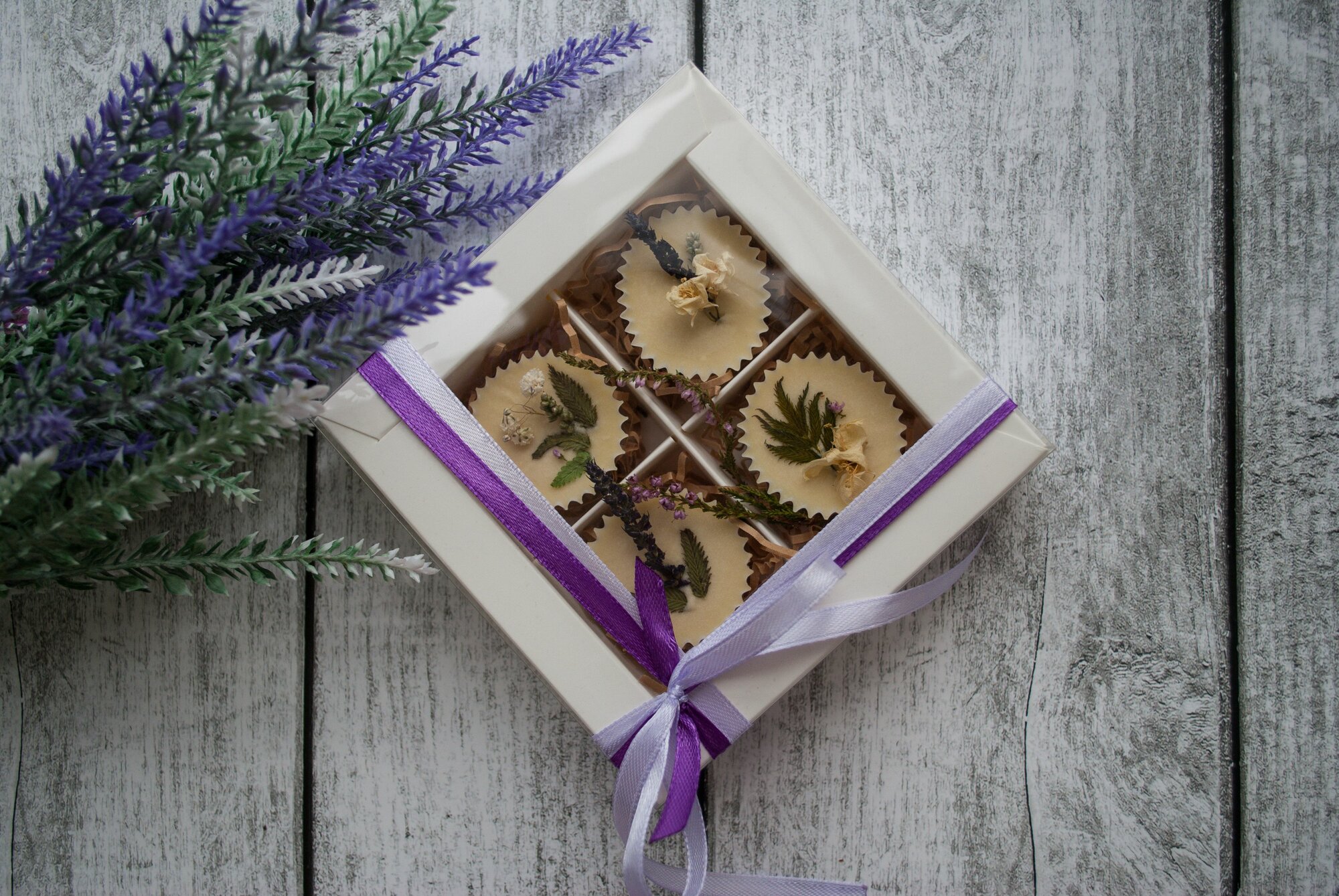 Подарочный набор "Молочное пралине" / Подарок подруге / Уход за телом / Пралине для тела