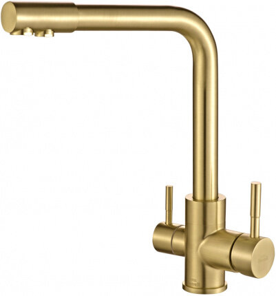 Смеситель для кухни Steel Hammer SH 801 Inox Bronze PVD