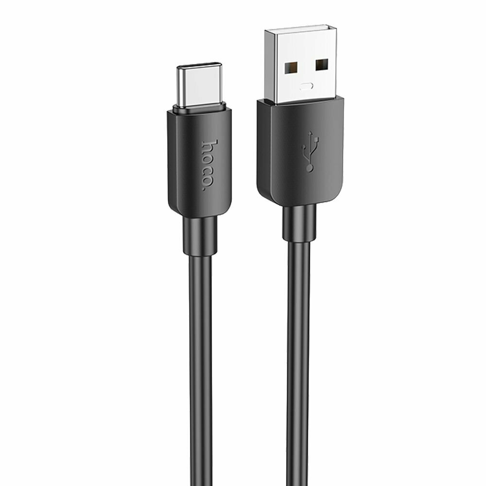 USB кабель HOCO X96 Hyper Type-C, 3А, 27W, 1м, PVC (черный)