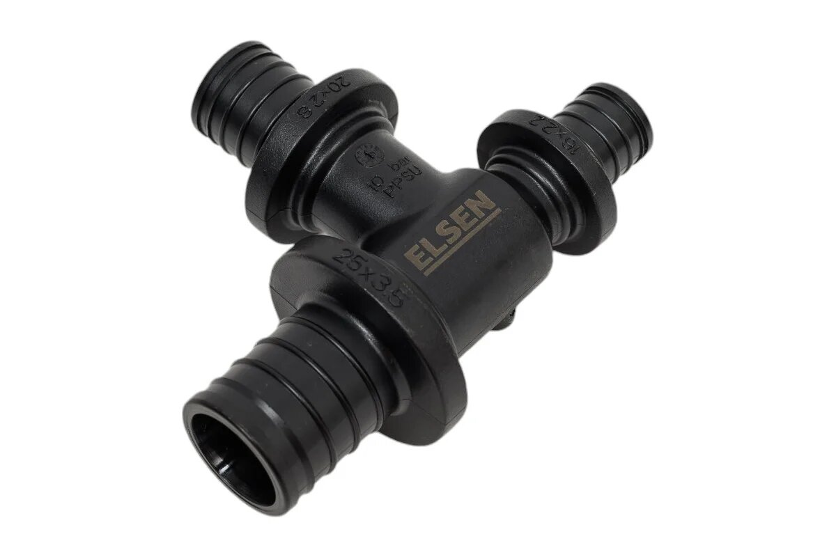 ELSEN тройник редукционный PPSU полифенилсульфон EFA31.252016P размеры 25 20 16