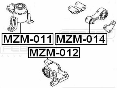 Подушка двигателя левая Febest MZM012 Mazda: G22G39070 GJ5A-39-070 GR9S-39-070 GJY039070 Mazda 6 (Gg). Mazda 6