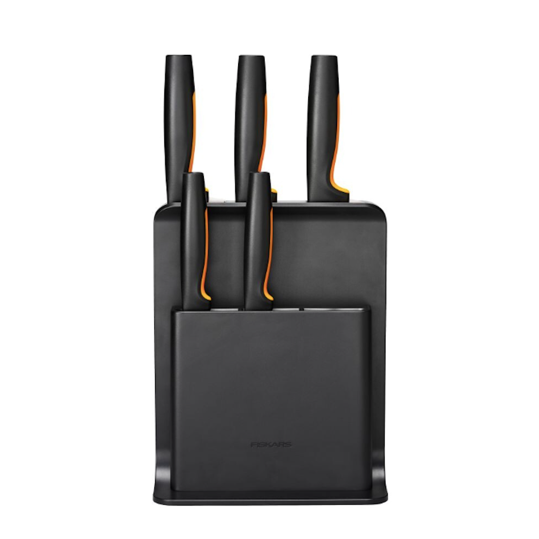 Набор ножей с подставкой 5 штук FISKARS FF пластиковый блок (1057554)