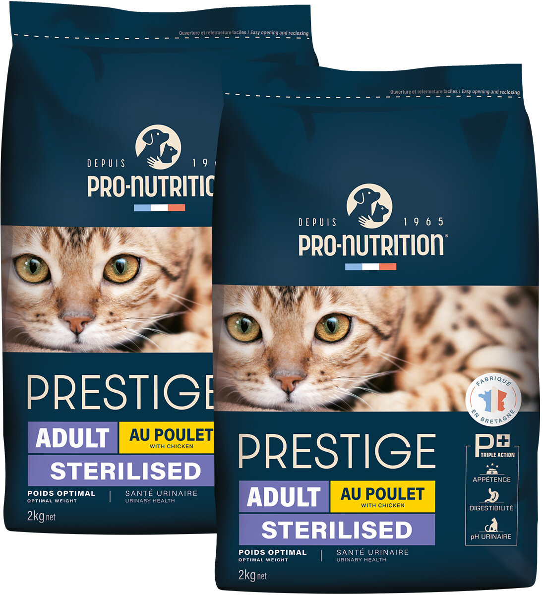 FLATAZOR PRESTIGE ADULT STERILISED CHICKEN для взрослых кастрированных котов и стер кошек с курицей 2 + 2 кг