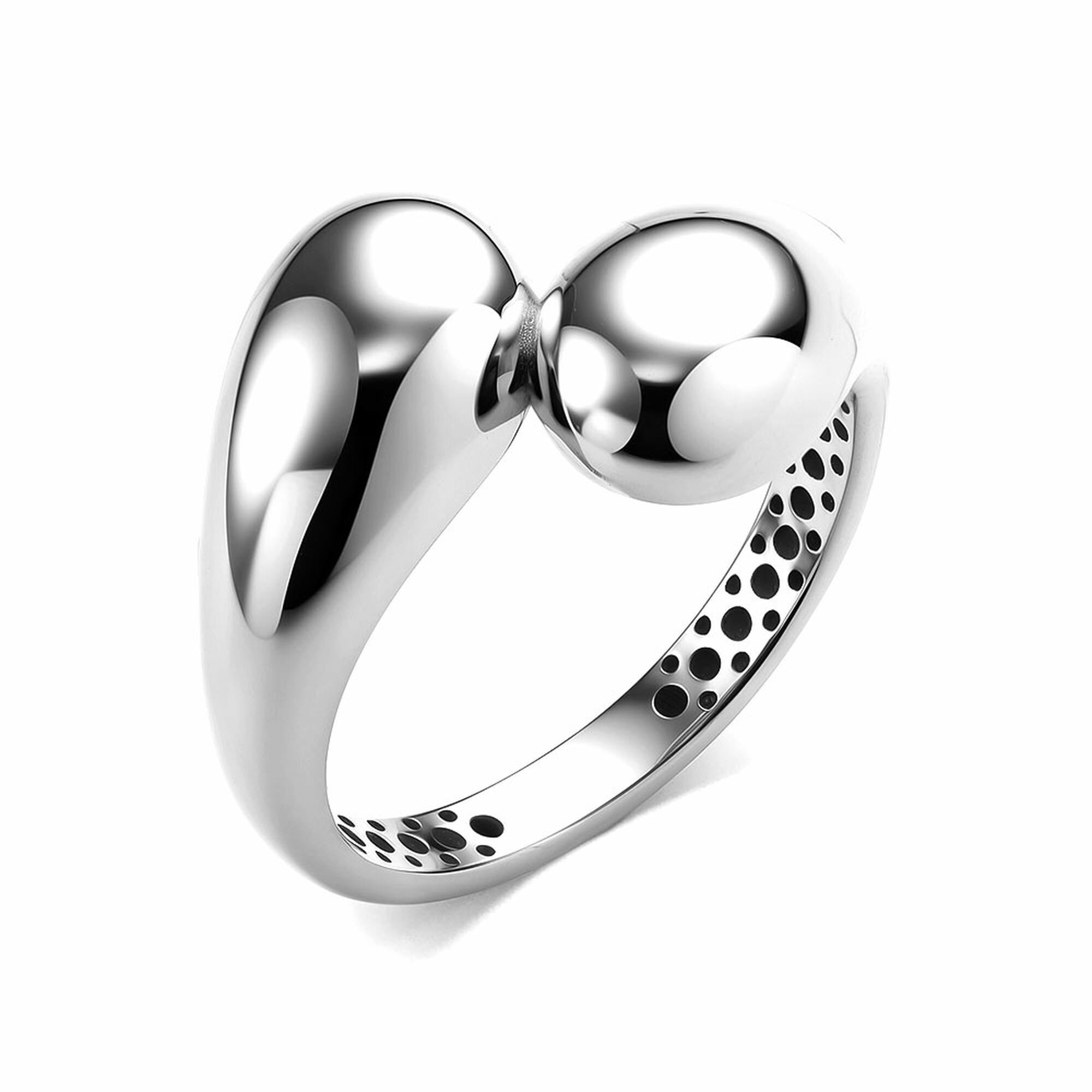 Кольцо Diamant online, серебро, 925 проба, родирование