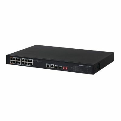 Dahua DH-S3218-16ET-135 Коммутатор неуправляемый 16 портов, РоЕ, 10/100Мбит/с, 16 RJ45, до 135Вт