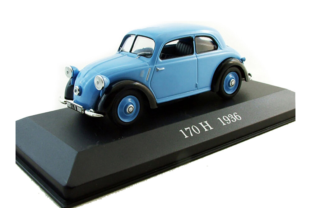Модель коллекционная DEAGOSTINI Mercedes-benz 170 h (1936), mercedes-benz offizielle modell-sammlung 29, голубой