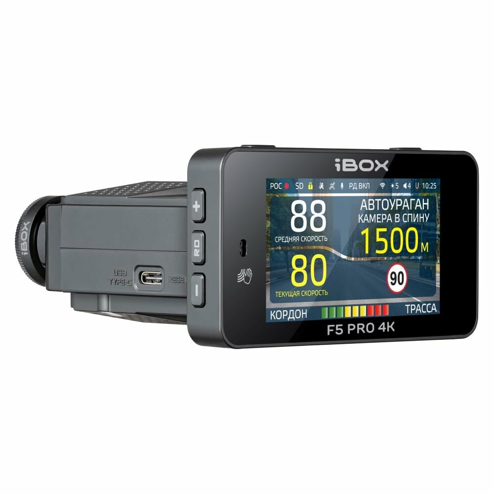 Видеорегистратор iBOX F5 PRO 4K LaserScan WiFi Signature Dual