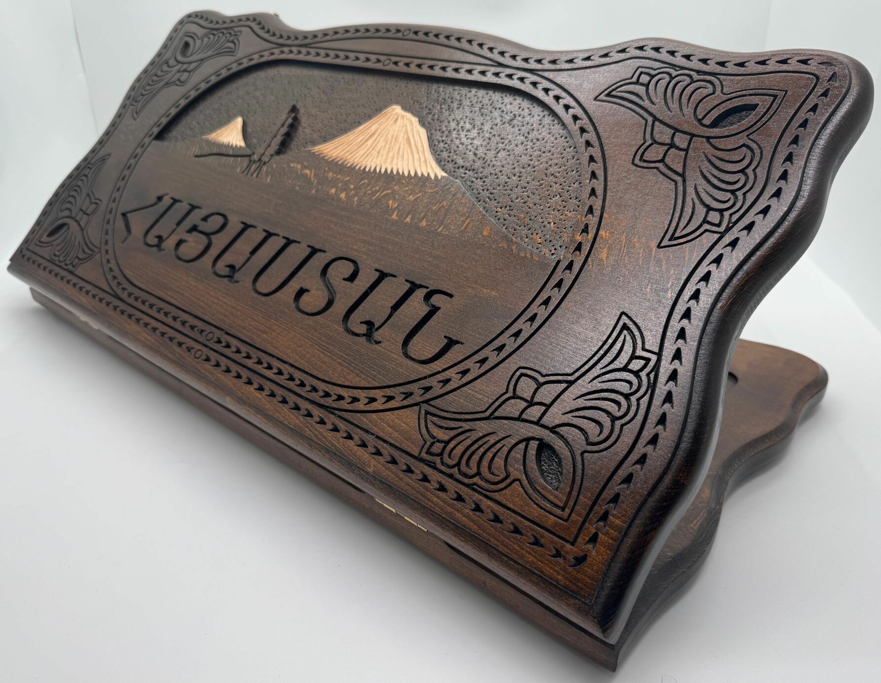 Нарды деревянные большие "Армения", резные 60 см