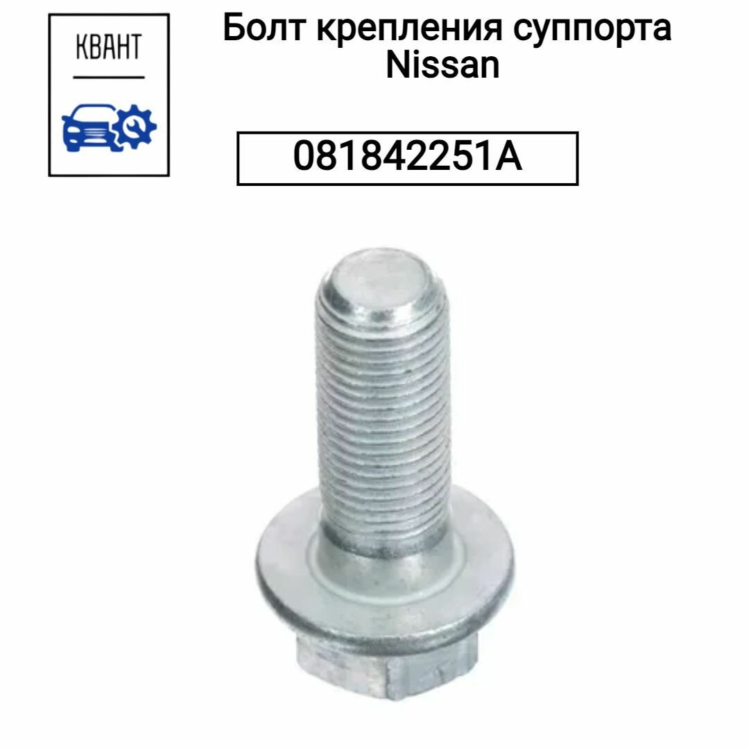 Болт крепления суппорта Nissan 081842251A