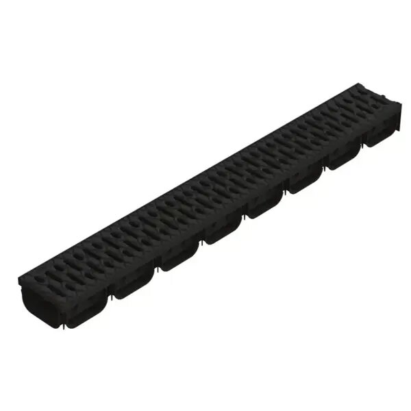 Лоток Standartpark Spark 2 пластиковый 1000x125x70 мм с пластиковой решеткой класса А15