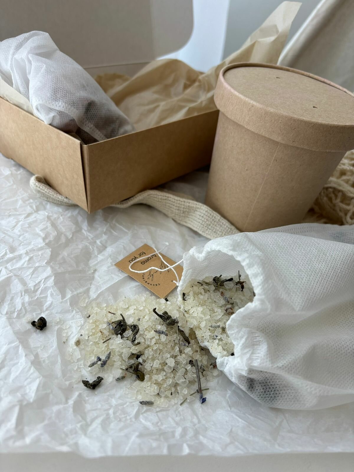 Подарочный набор "Feel" чайных пакетиков для ванны с эфирными маслами 500 гр