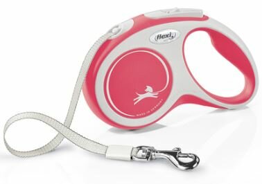 Flexi Рулетка-ремень Flexi для собак до 15кг, 5м, красная (New Comfort S Tape 5m red)