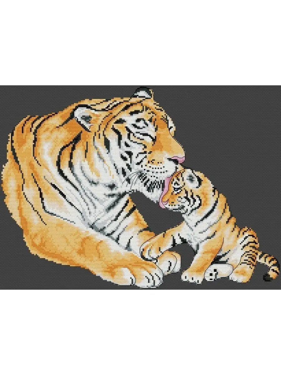 Набор для вышивания крестиком "Мамина забота" 37х27 см