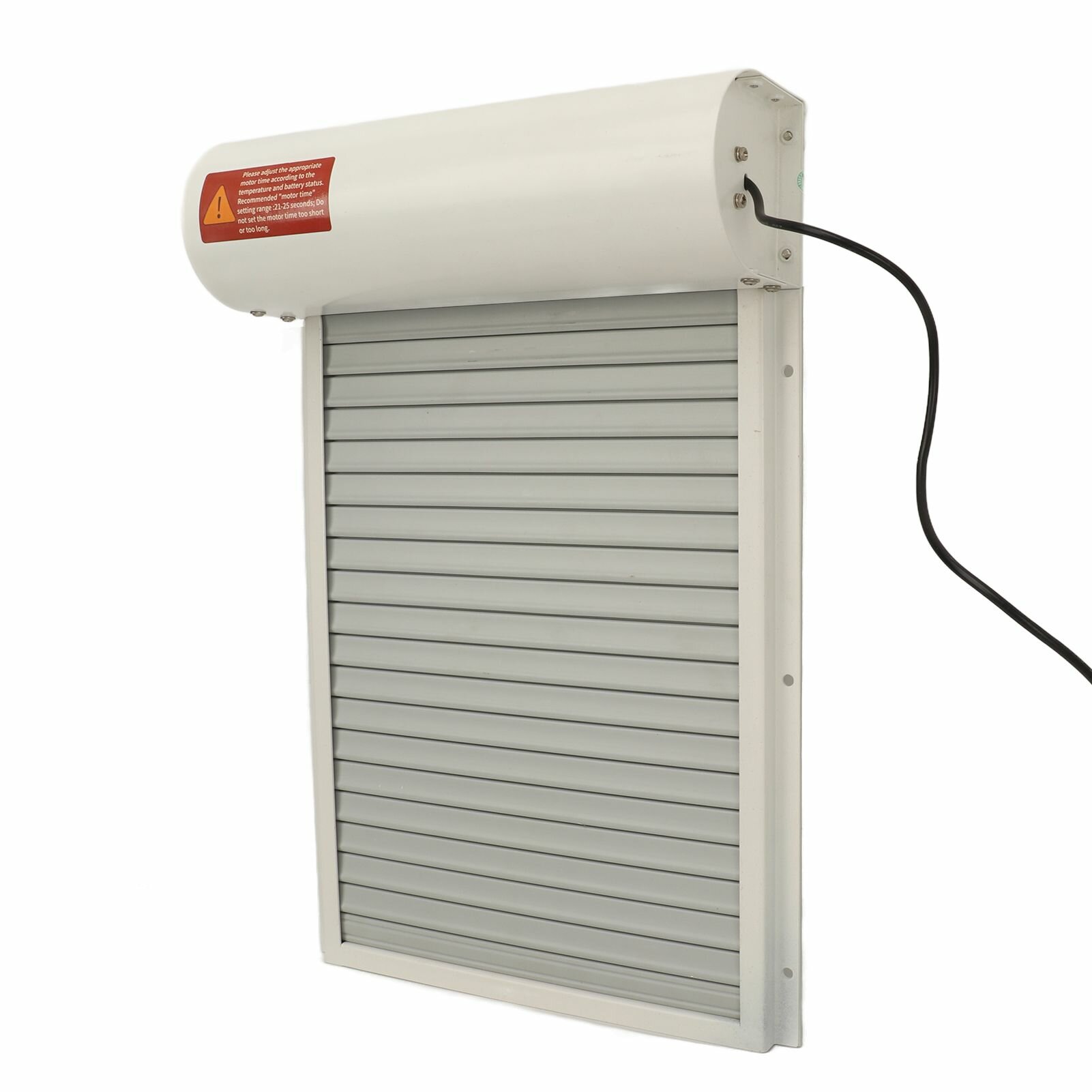 Металлическая рулонная дверь курятника на солнечных батареях