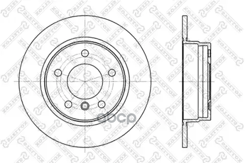 Диск тормозной задний BMW E36/E46 1.6-2.5TDs M40-M54 90> Stellox арт. 6020-1525-SX