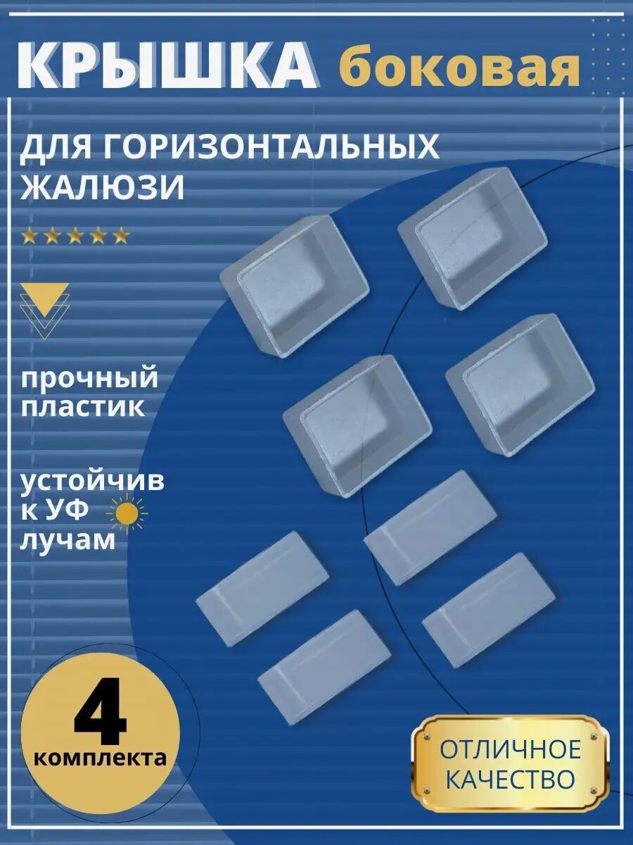 Боковые крышки горизонтальных жалюзи