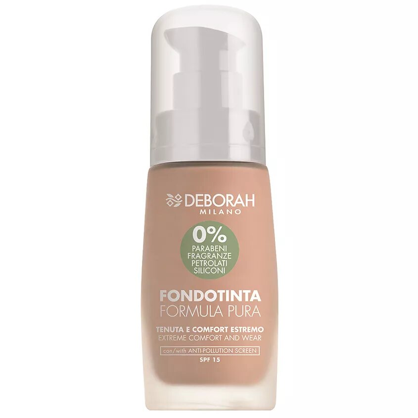 Основа тональная для лица DEBORAH `FORMULA PURA` FOUNDATION тон 01 белоснежный