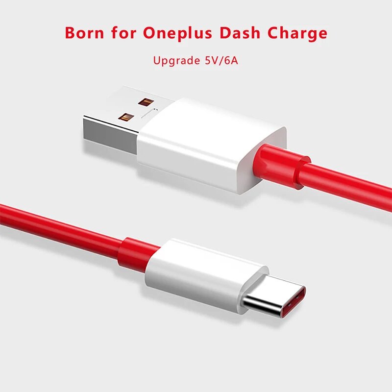 Кабель для быстрой зарядки Oneplus Nord Warp Charge 30 Вт, кабель Type-C Dash для One Plus 2m Type-c