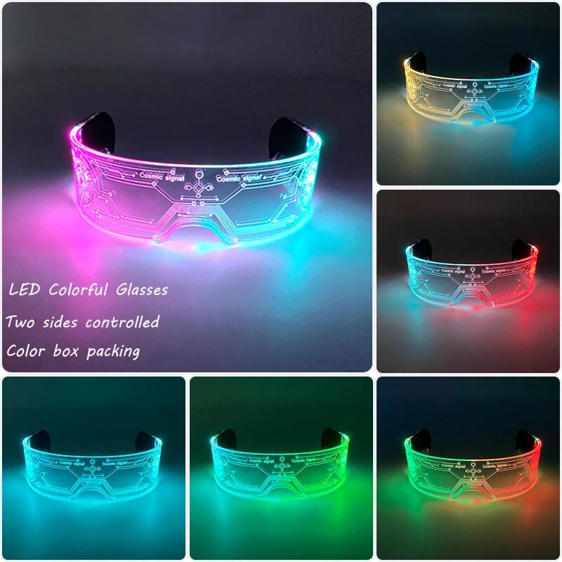 LED-очки для вечеринок, Цвет линз: Type H