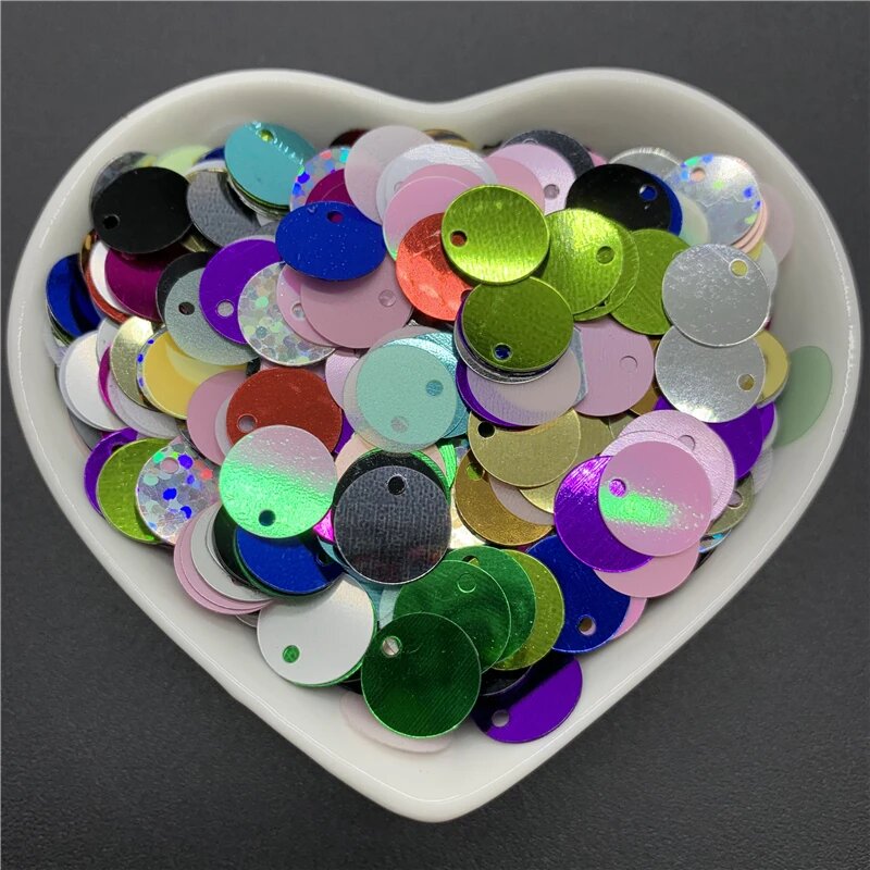 Большие круглые пайетки ПВХ 400 шт. CyanRafts 24