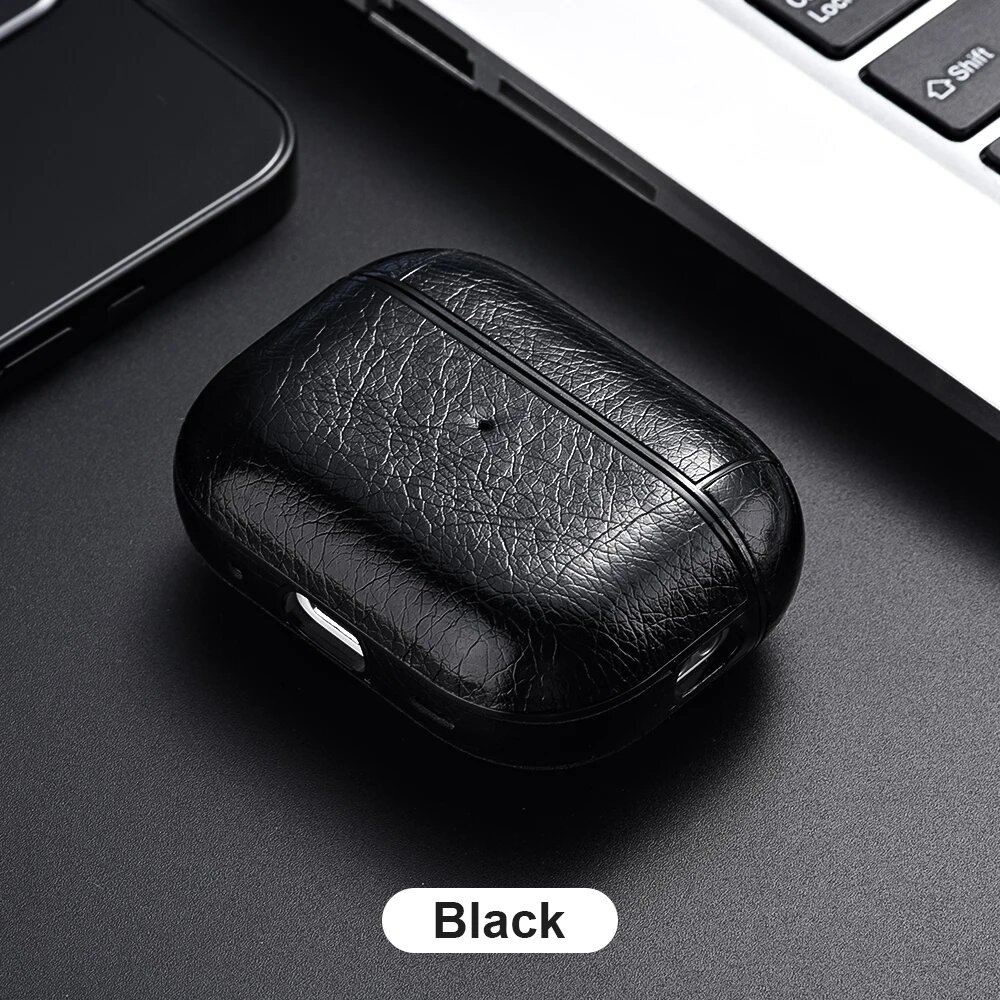 Кожаный однотонный чехол для беспроводных наушников Airpods Pro 2, чехол для Airpods 3 1, 2-го, 3-го поколения Pro, пластиковый корпус USB C