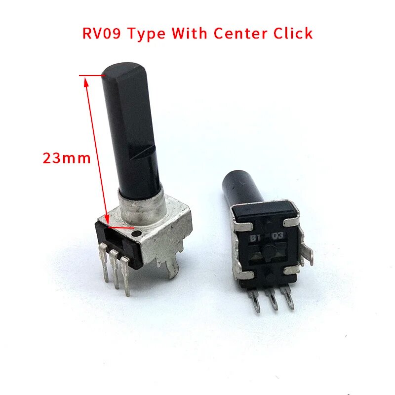 Потенциометр громкости RV09, 50к Ом, 5 шт.