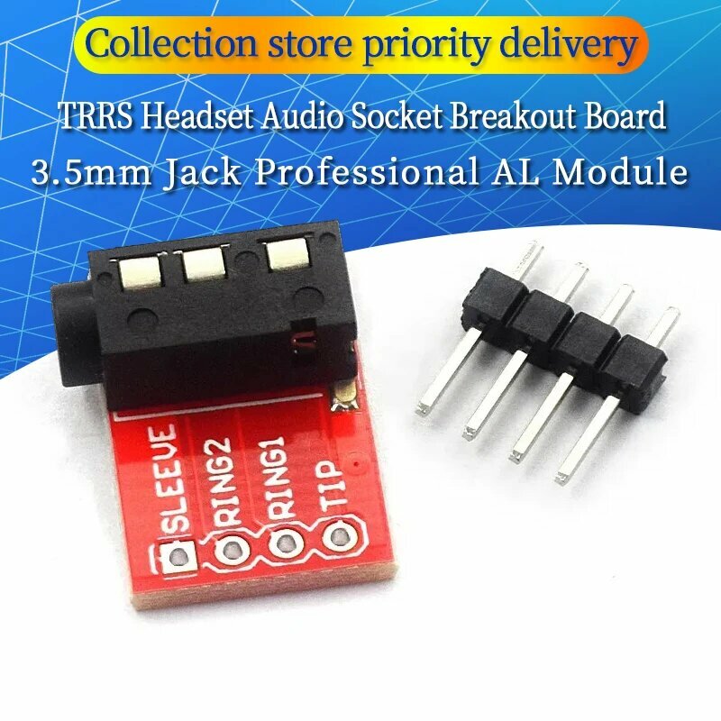 5 шт. 3,5 мм разъем стерео пластиковая + металлическая TRRS гарнитура аудиоразъем плата-удлинитель модуль 3,5 мм разъем