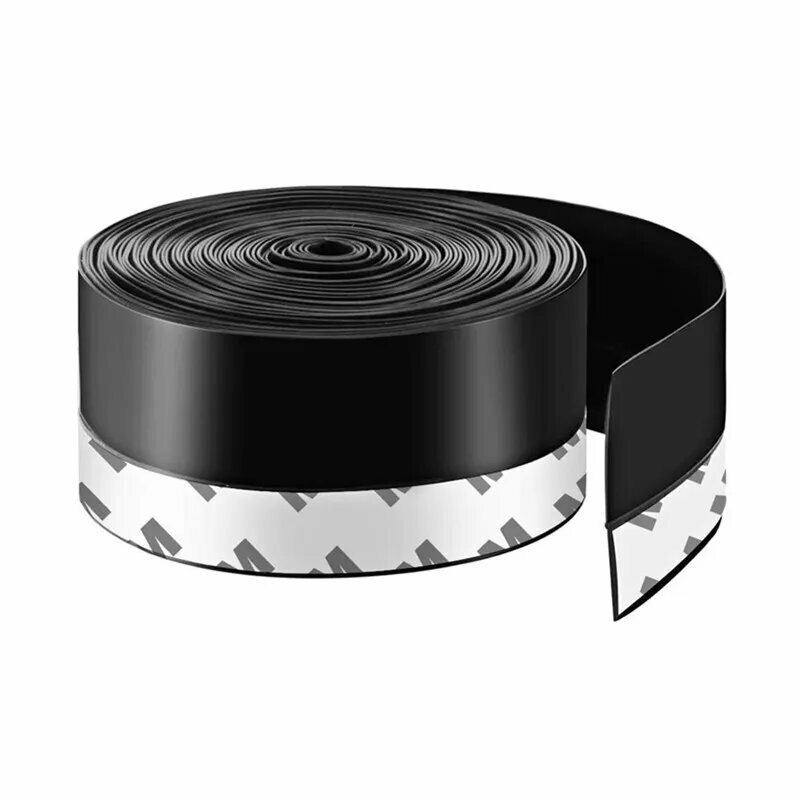 Силиконовая уплотнительная лента 5 м 45 мм, черный