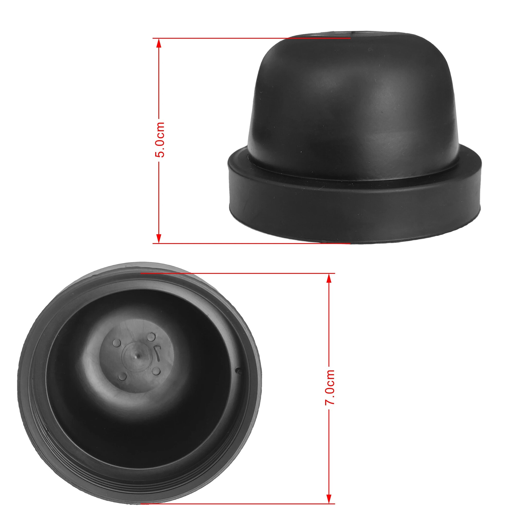 2 шт. автомобильные светодиодные фары HID, пылезащитный чехол, универсальный 60/65/70/75/80/83/85/90/100/105 мм, диаметр резинового корпуса, уплотнительная крышка, пылезащитный чехол 2pcs DC10-70mm