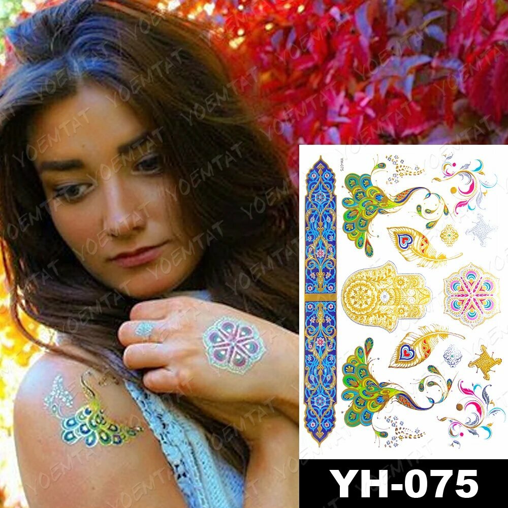 Временные татуировки YOEMTAT YH-075, цвет 08