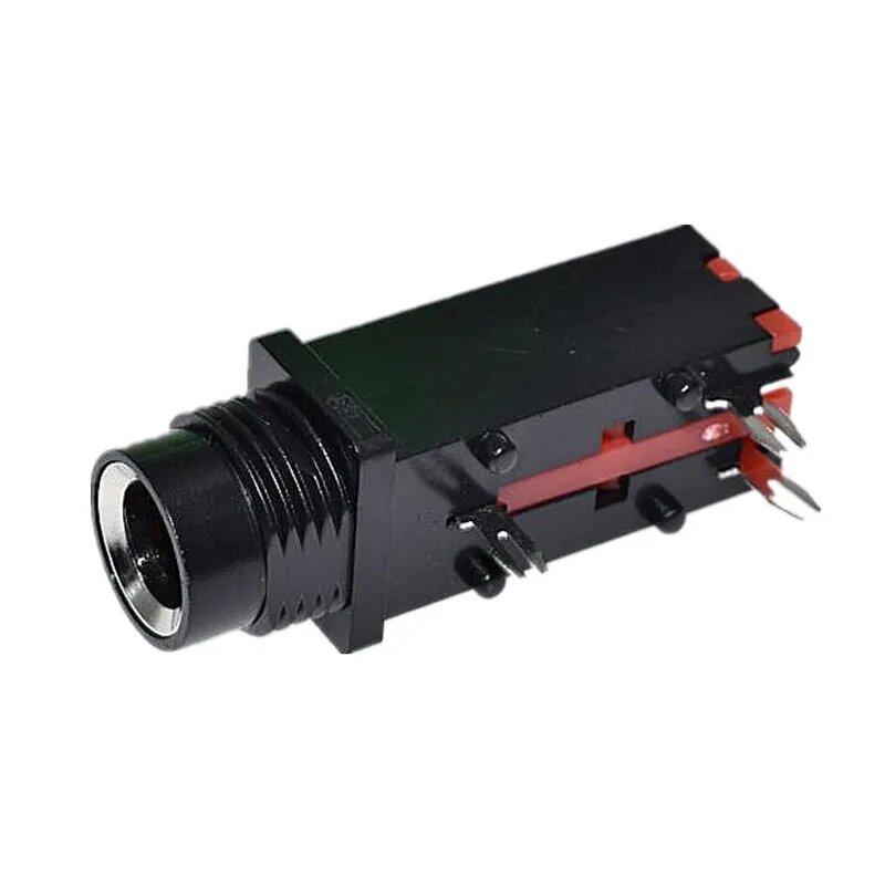 5 шт. 6,35 мм/6,5 мм позолоченное 3P гнездо для микрофона 6,35/6,5 аудио прямой разъем