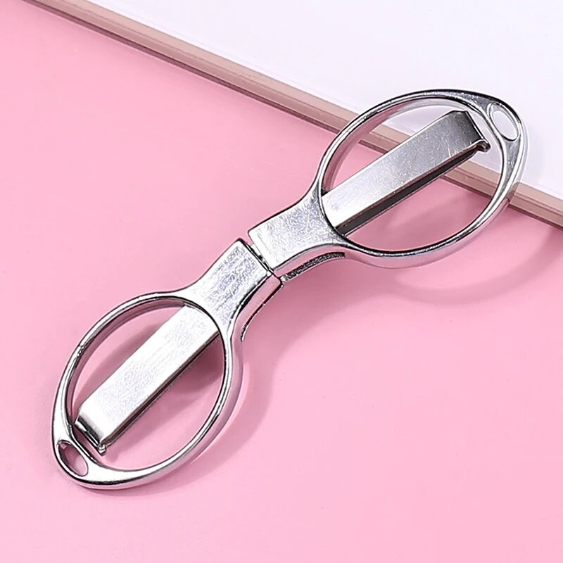 Складные ножницы для дизайна ногтей, ножницы из нержавеющей стали, многофункциональные растягивающиеся ножницы 8-образной формы, инструменты для дизайна ногтей, ножницы для ногтей